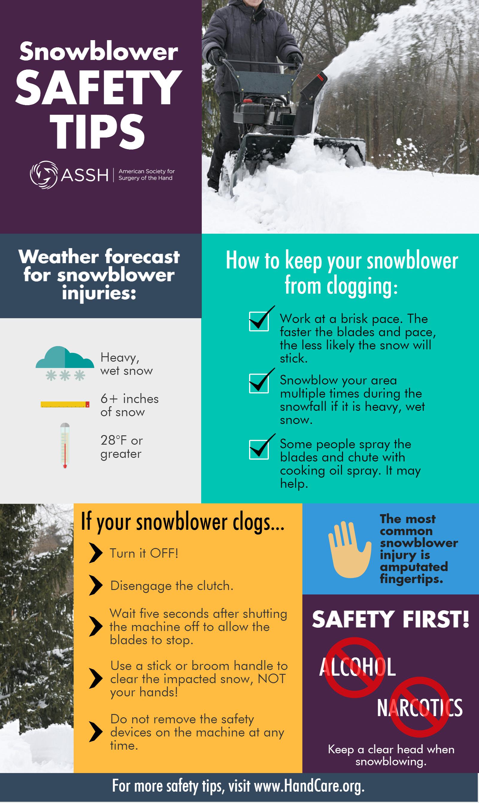 8 snowblower safety tips | The Hand Society